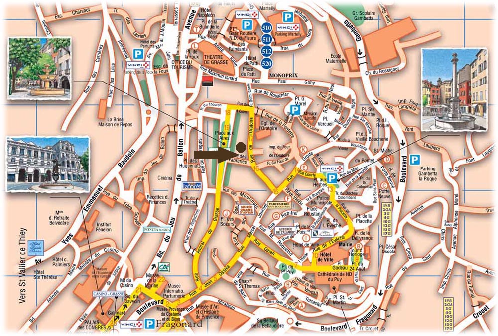 Grasse France Map View